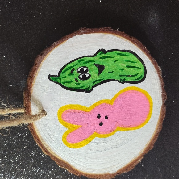 Holiday | Handmade Peep And Pickle Ornament | Poshmark
